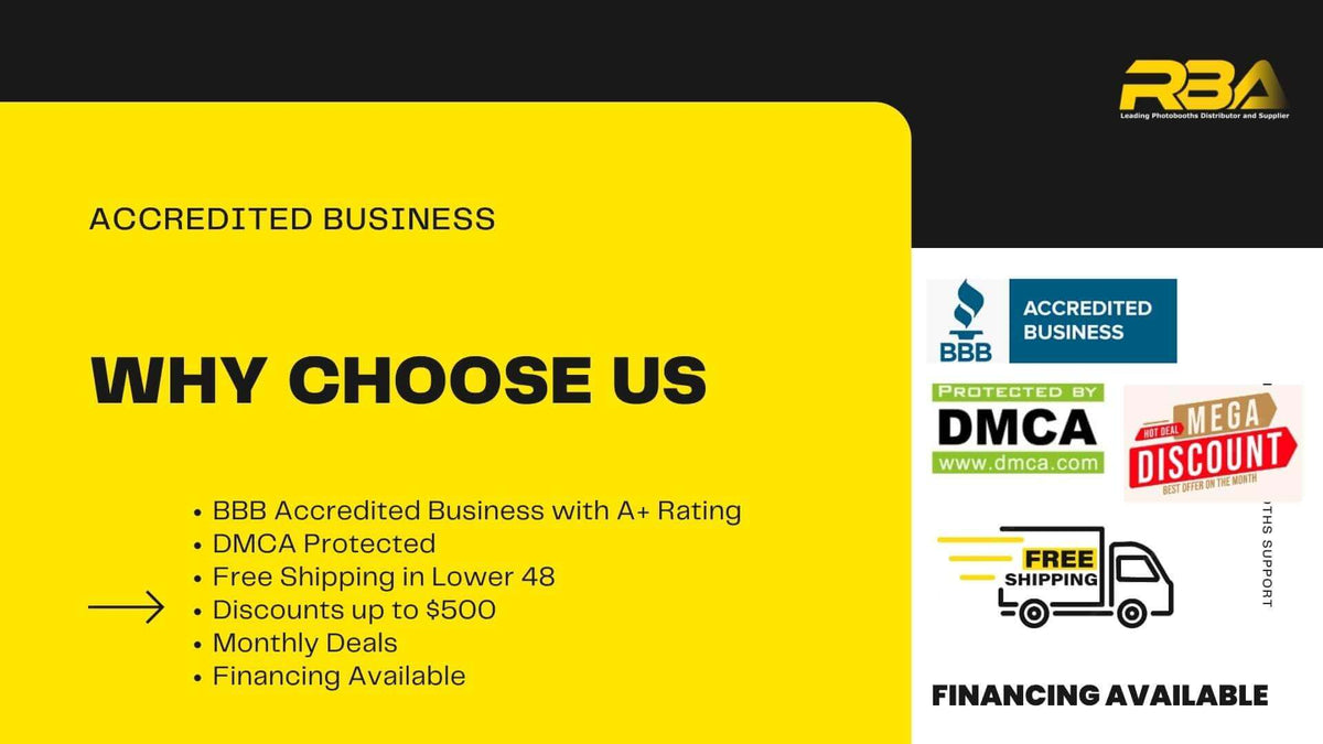 Why Choose Us | RBA Photo Booths Supplier